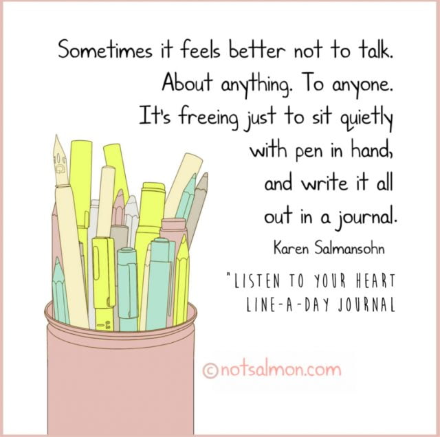 Writing as psychological therapy - Karen Salmansohn