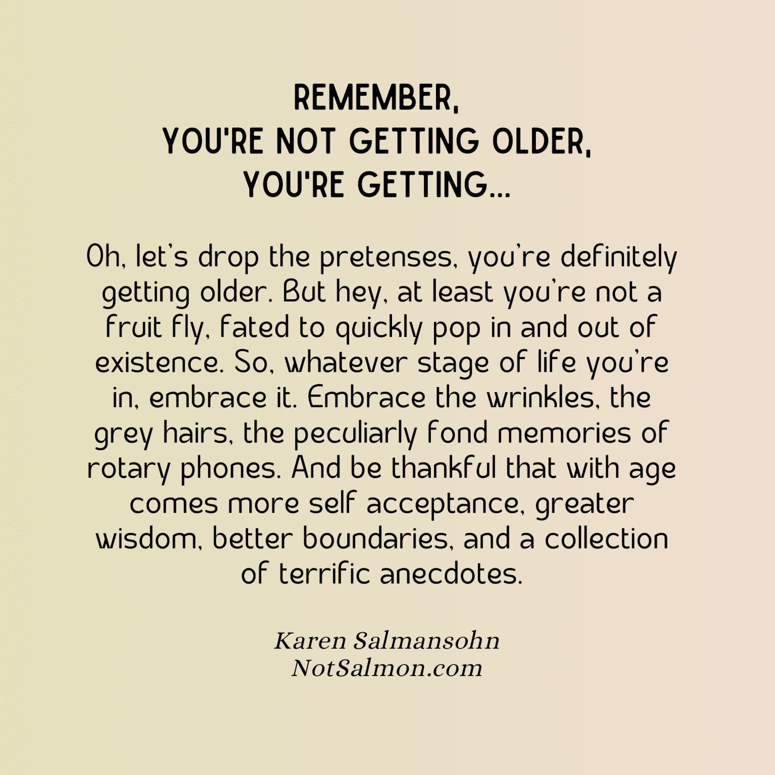 Why It's So Important To Reassess Your Relationship To Aging