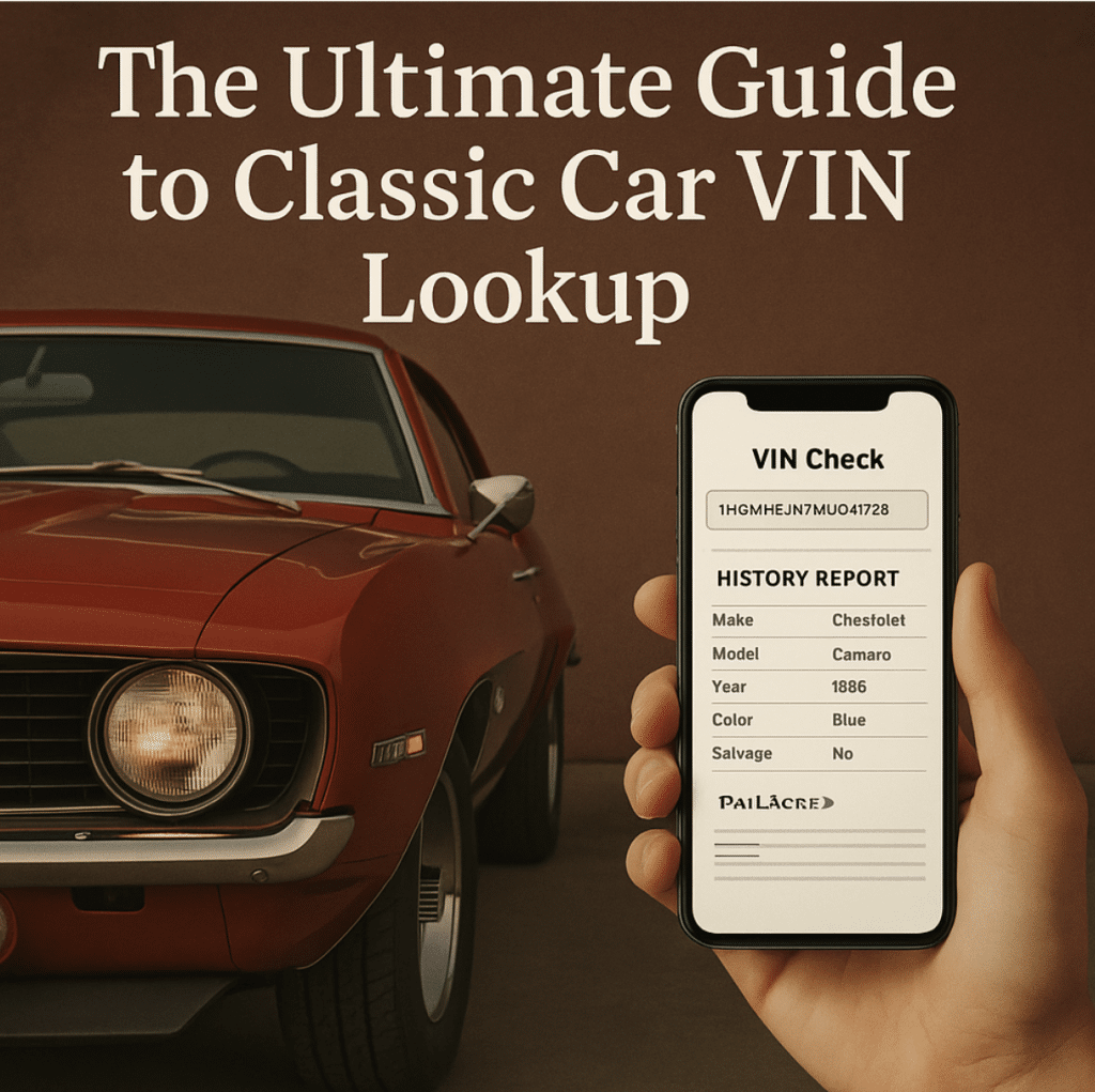The Ultimate Guide to Classic Car VIN Lookup